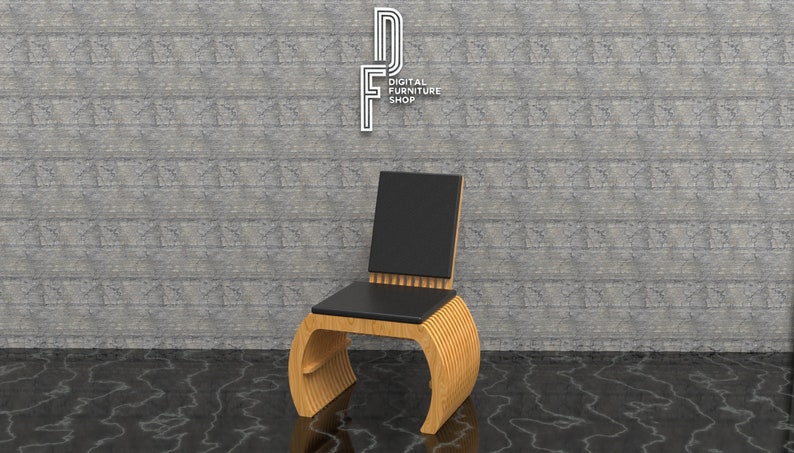 Parametric Chair, Digital Parametric Furniture, Easy Assemble DIY CNC ...