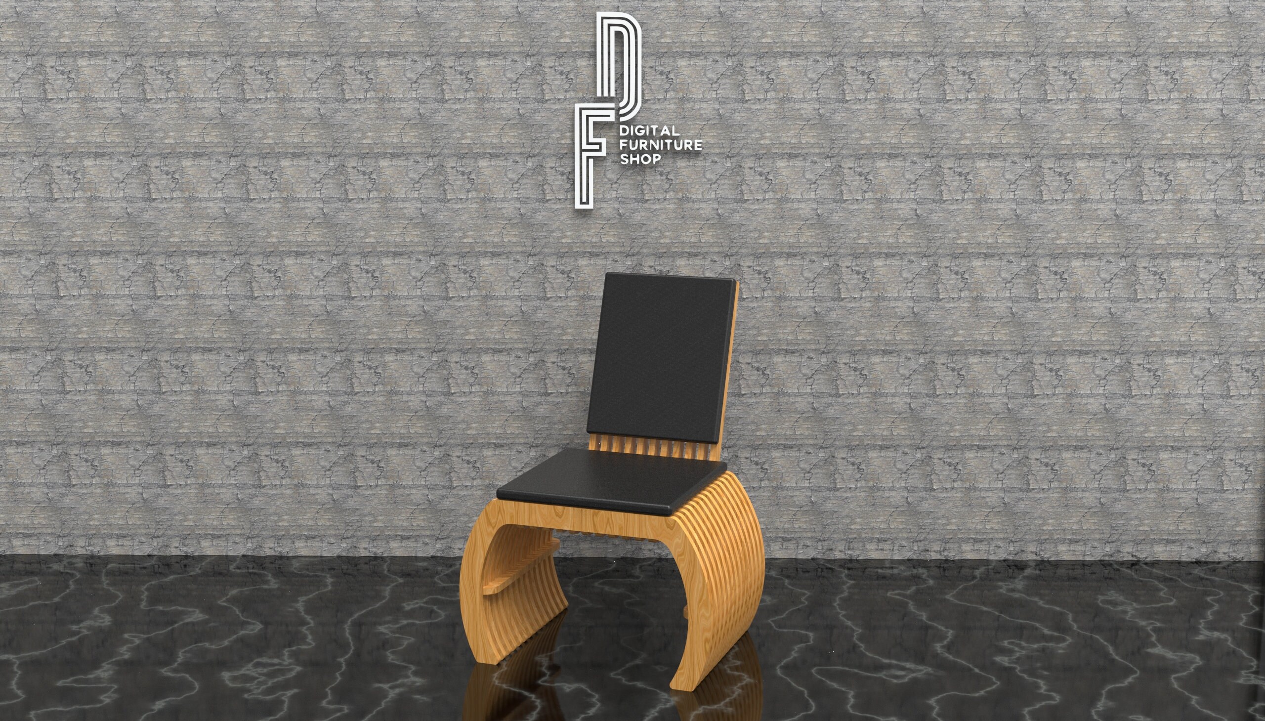 Parametric Chair, Digital Parametric Furniture, Easy Assemble DIY CNC ...