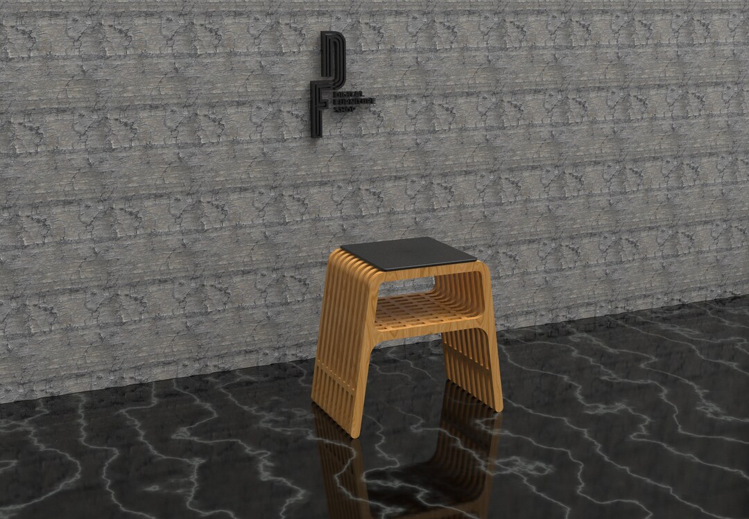 Stool/modern Parametric Stool/digital Furniture/diy/easy Assemble/cnc ...