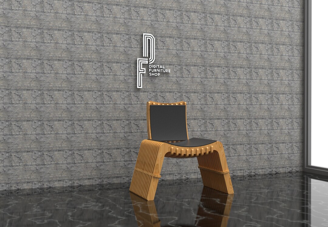 Parametric Chair, Digital Parametric Furniture, Easy Assemble DIY CNC ...