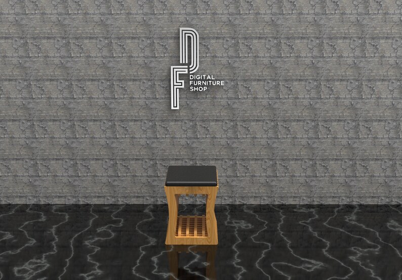 Parametric Stool, Digital Parametric Furniture, Easy Assemble DIY CNC ...