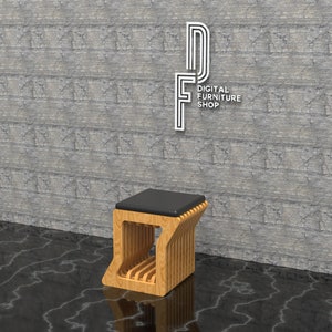 Parametric Stool, Digital Parametric Furniture, Easy Assemble DIY CNC Ready Cutting Files - Etsy