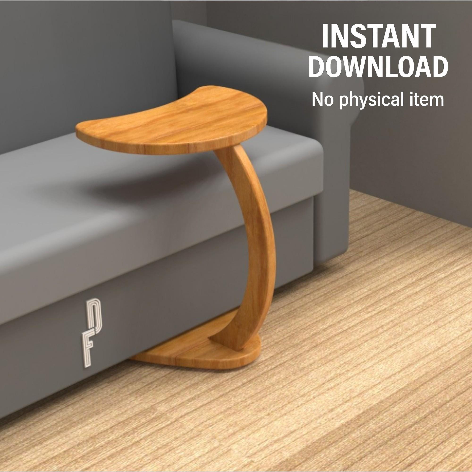 Minimalist C Side Table, Digital Coffee Table, Digital Furniture Plan ...