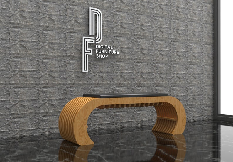 Parametric Bench, Digital Parametric Furniture, Easy Assemble DIY CNC ...