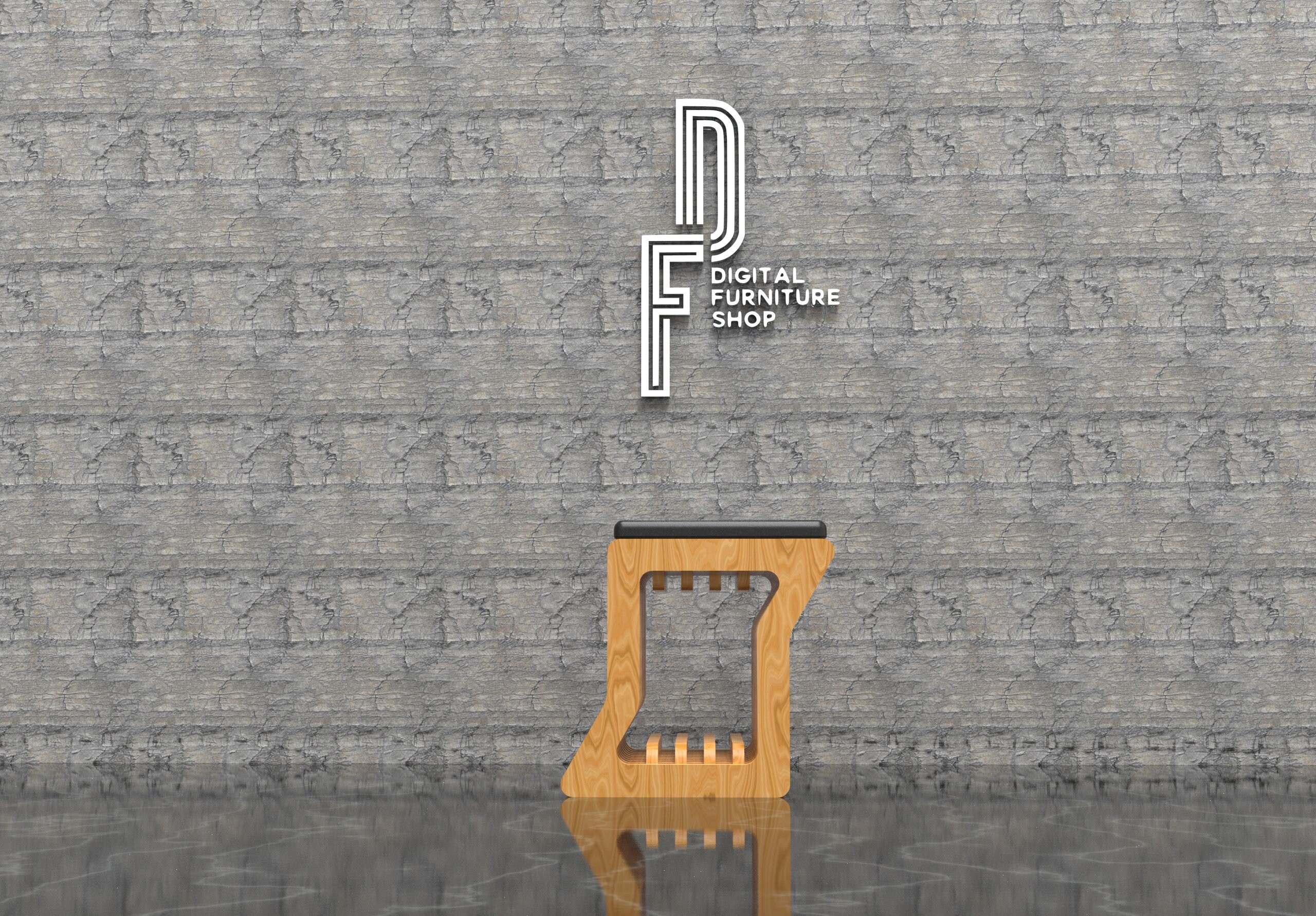 Parametric Stool, Digital Parametric Furniture, Easy Assemble DIY CNC ...