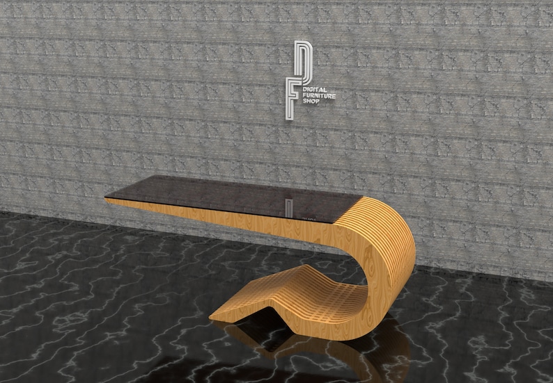 Coffee Table, Parametric Cofee Table, Digital Furniture, Easy Assemble ...