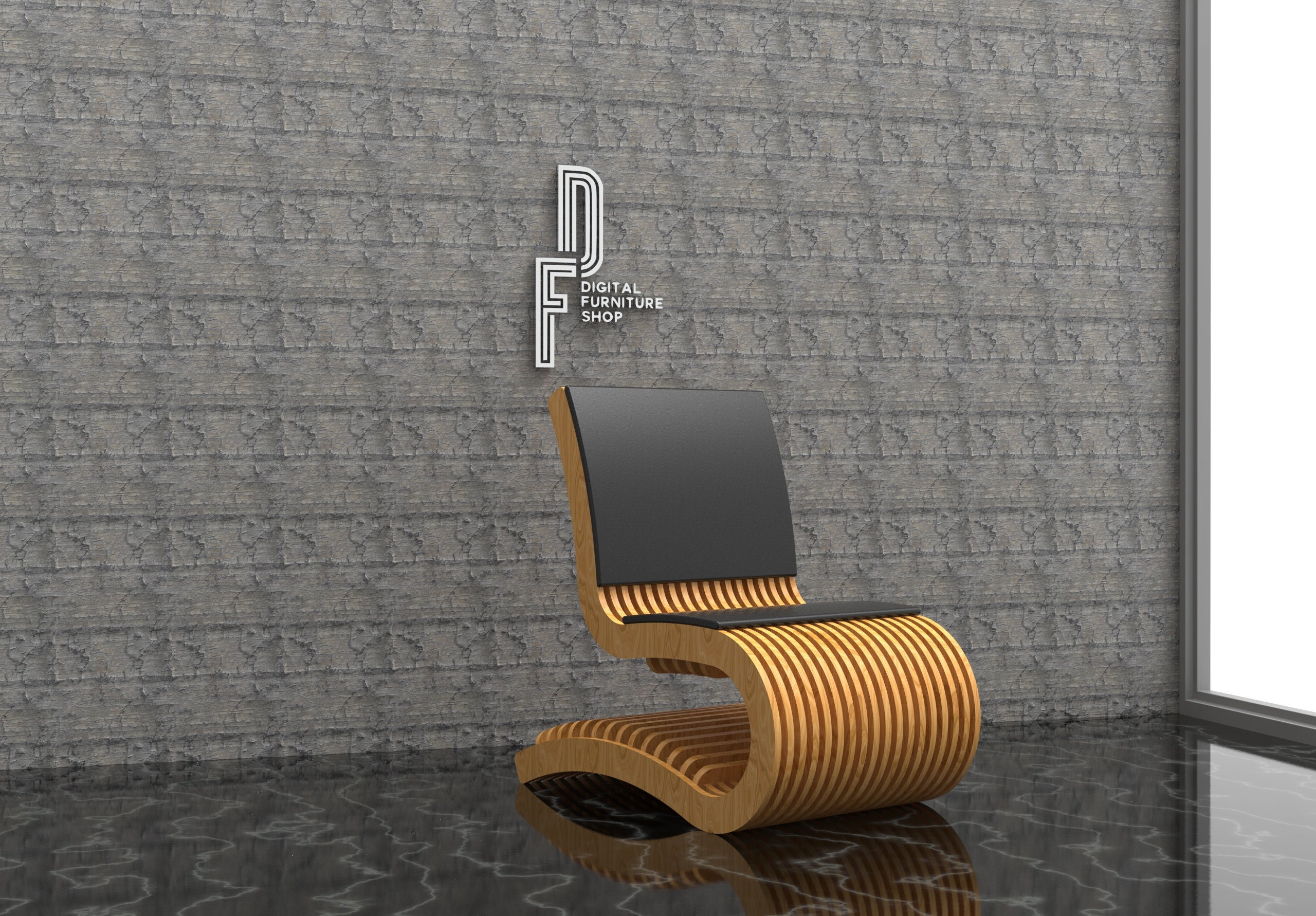 Parametric Chair Digital Parametric Furniture Easy Assemble - Etsy