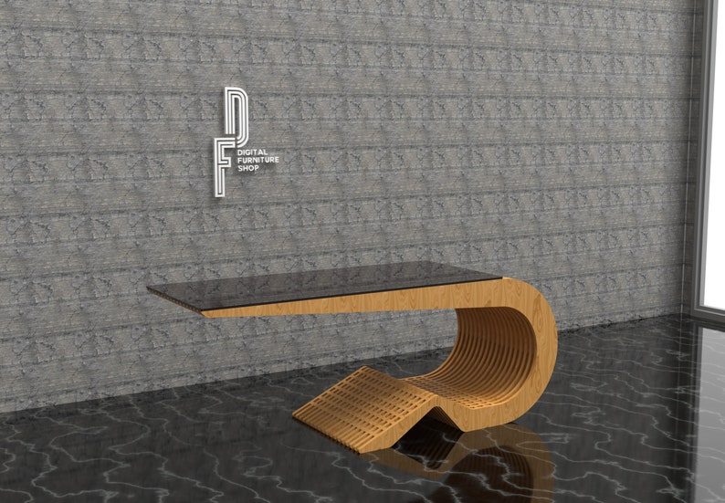 Coffee Table, Parametric Cofee Table, Digital Furniture, Easy Assemble ...