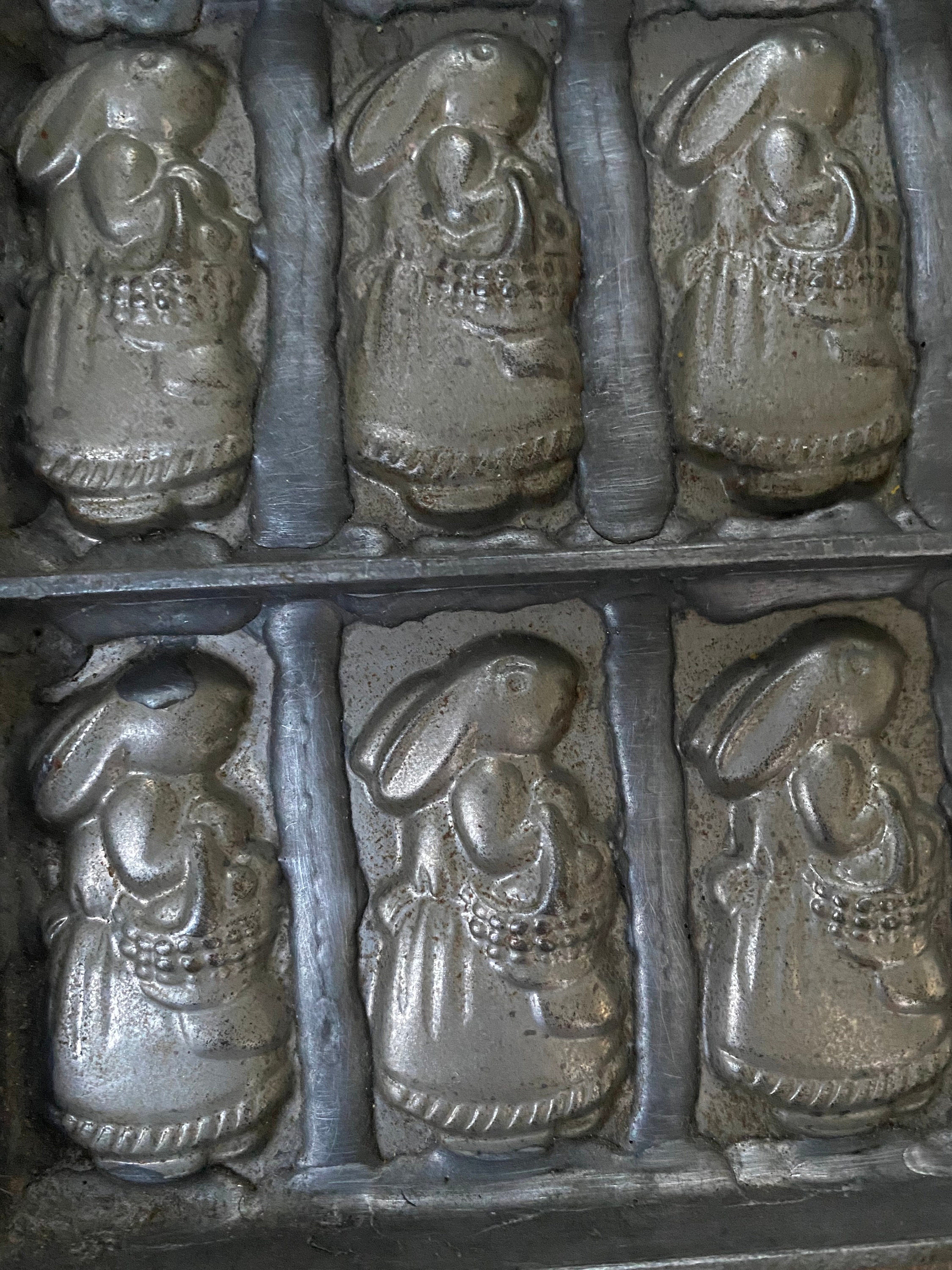 Antique Rabbit Chocolate Mold - Etsy