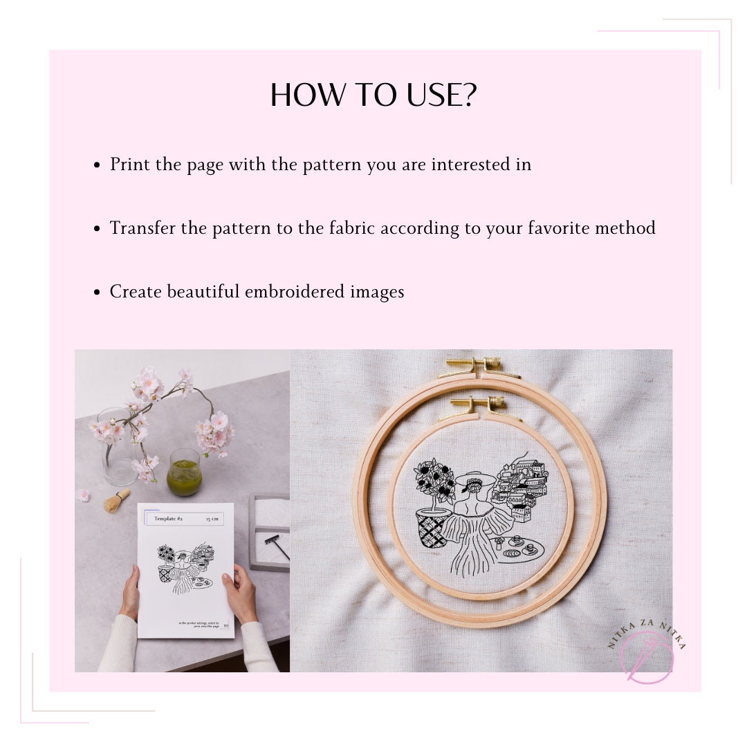 Amalfi - Embroidery Pattern - Etsy