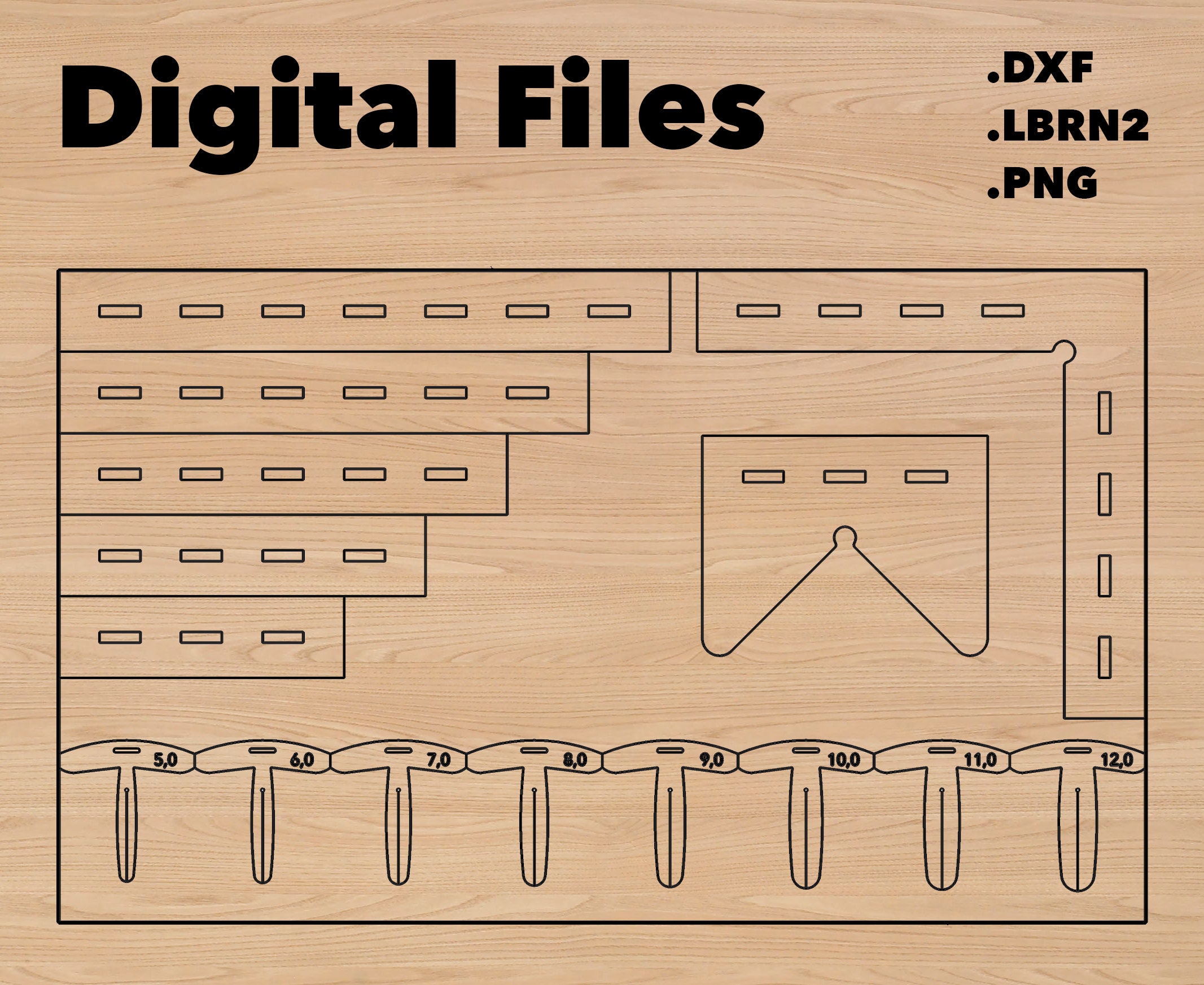 Universal Honeycomb Bed Pin - Digital File - DXF - LBRN2 - Etsy