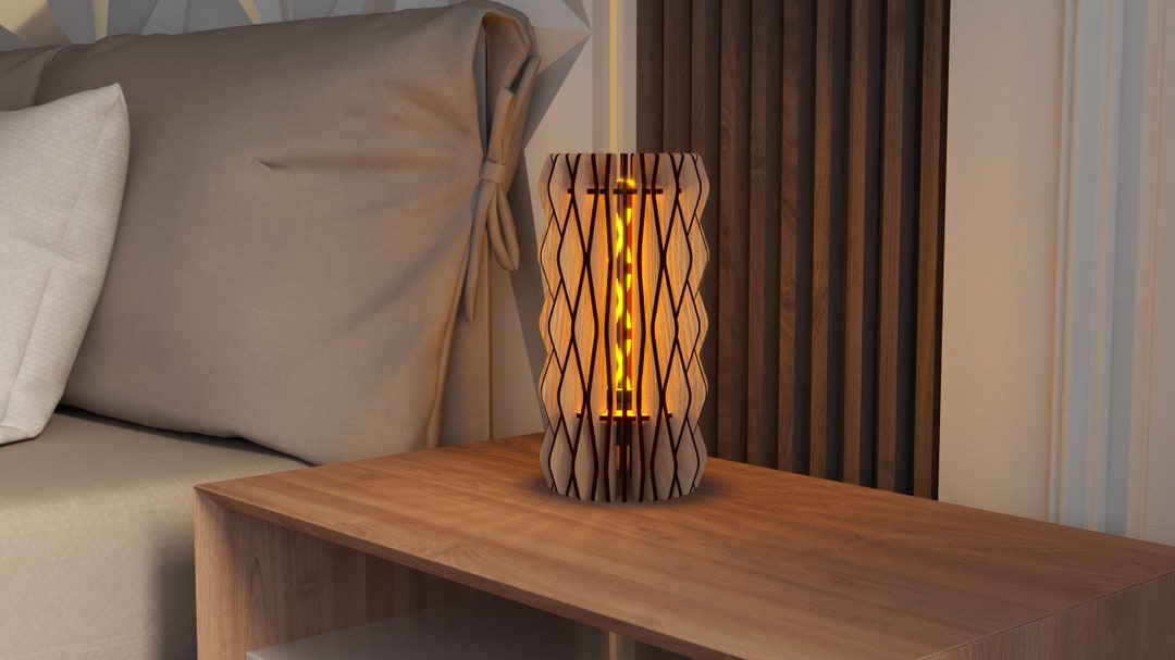 Design Table Lamp Wave - DXF File - Laser Cut - Etsy