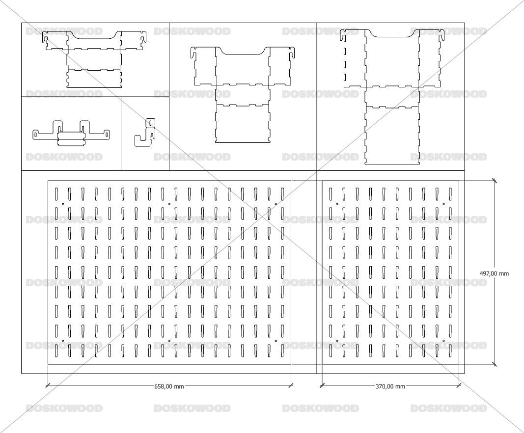 PEGBOARD - DIGITAL - CNC Laser - Dxf - Etsy