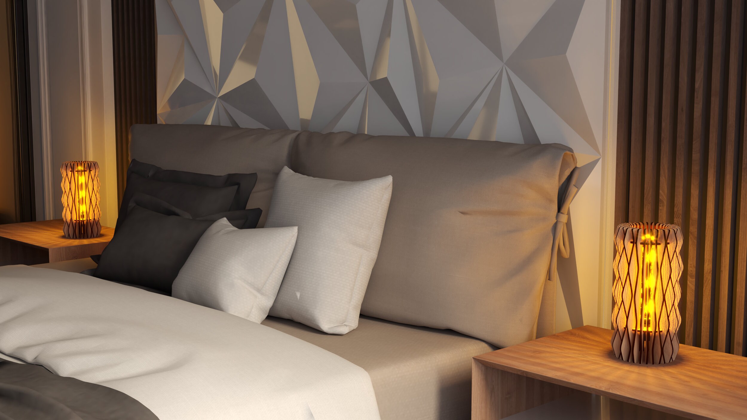 Design Table Lamp Wave - DXF File - Laser Cut - Etsy