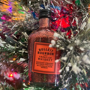 Bulleit Bourbon Frontier Whiskey Bottle Christmas Ornament - Etsy