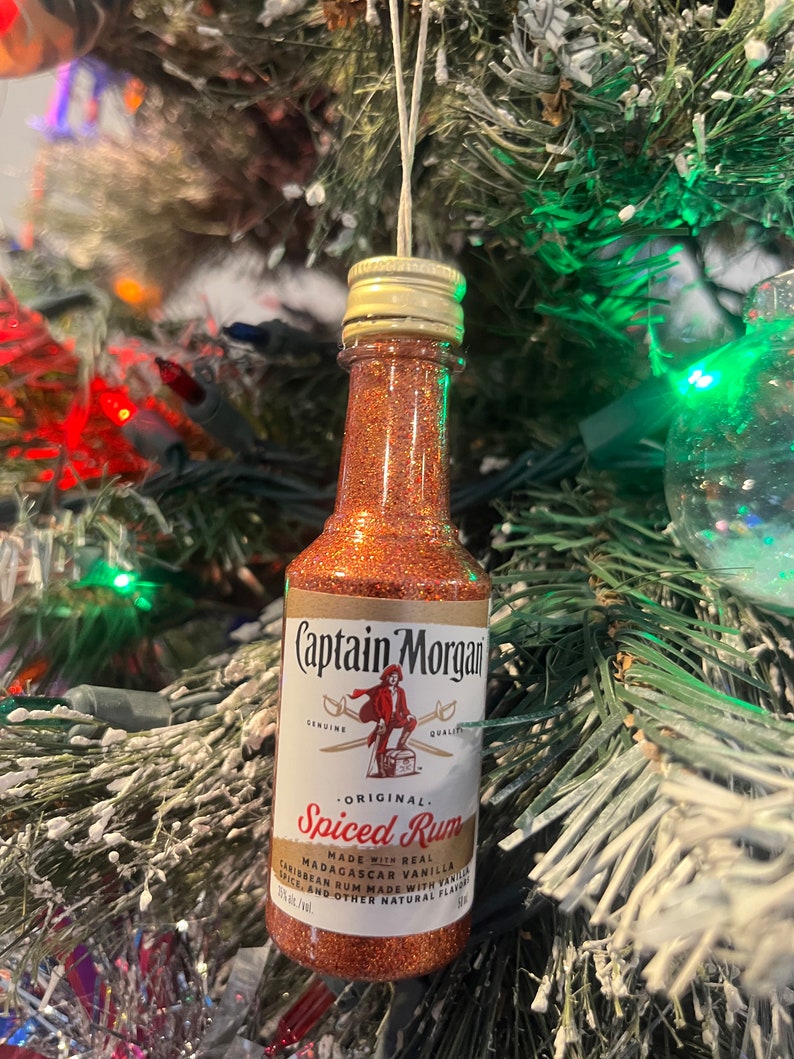 Captain Morgan Spiced Rum Bottle Christmas Tree Ornament - Etsy