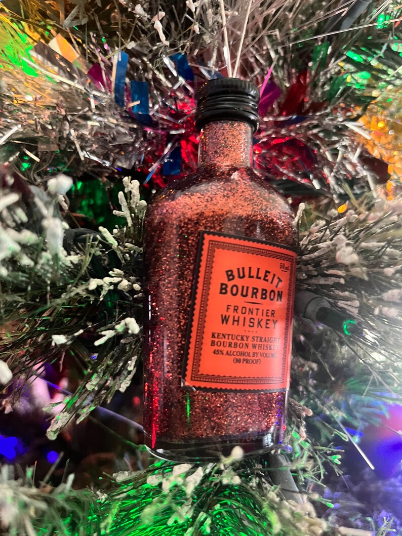 Bulleit Bourbon Frontier Whiskey Bottle Christmas Ornament - Etsy