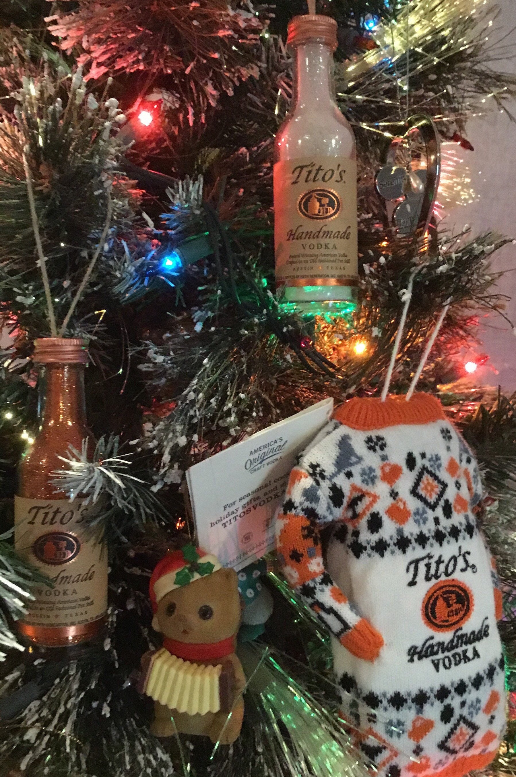 Collectible Titos Handmade Vodka Sweater Ornament & Two Titos - Etsy