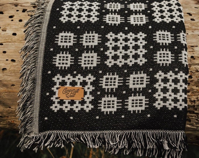 Welsh Blanket | Camp Out West Blanket | Welsh Print Tapestry | Welsh ...