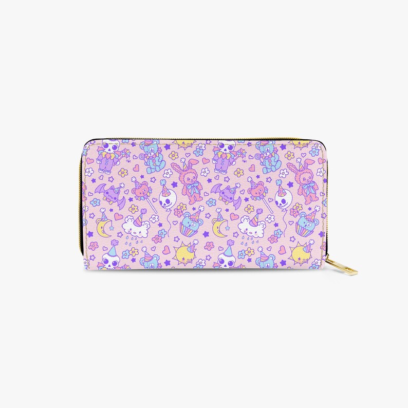 Pastel Goth Clowncore Clown Wallet Kidcore Babycore Faux Leather - Etsy