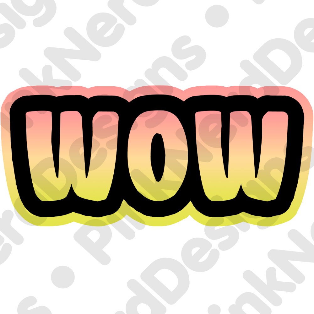 WOW Twitch Discord Letter Emote - Etsy