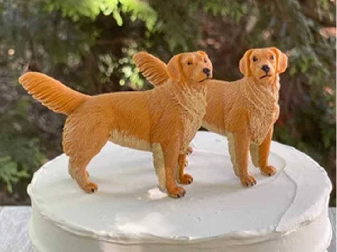 Personalized Pet Wedding Cake Topper: Custom Polymer Clay Dog Statue - Etsy