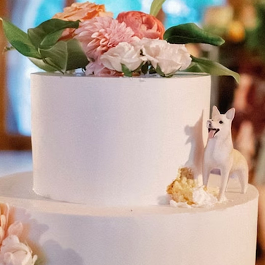 Personalized Pet Statue Cake Topper, Pet Birthday Anniversary Gift ...