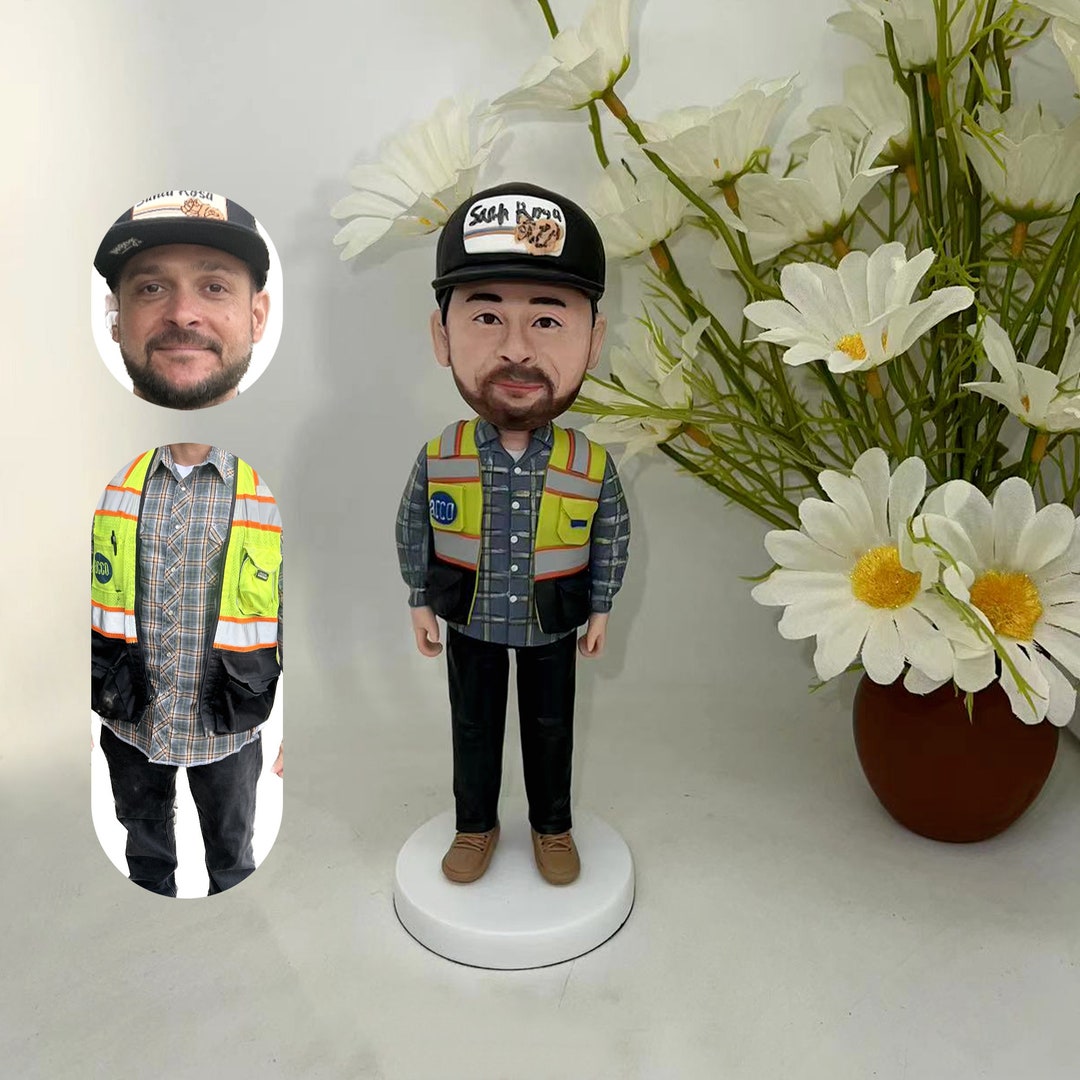 Custom Worker Bobblehead, Personalized 3D Statue, Gifts for Workers ...