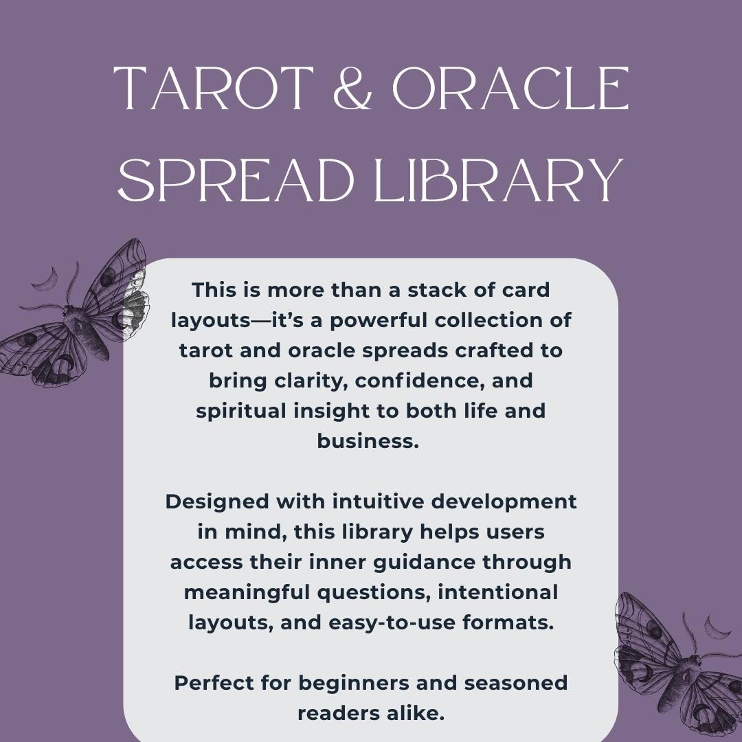 Tarot & Oracle Spread Library PDF - Etsy