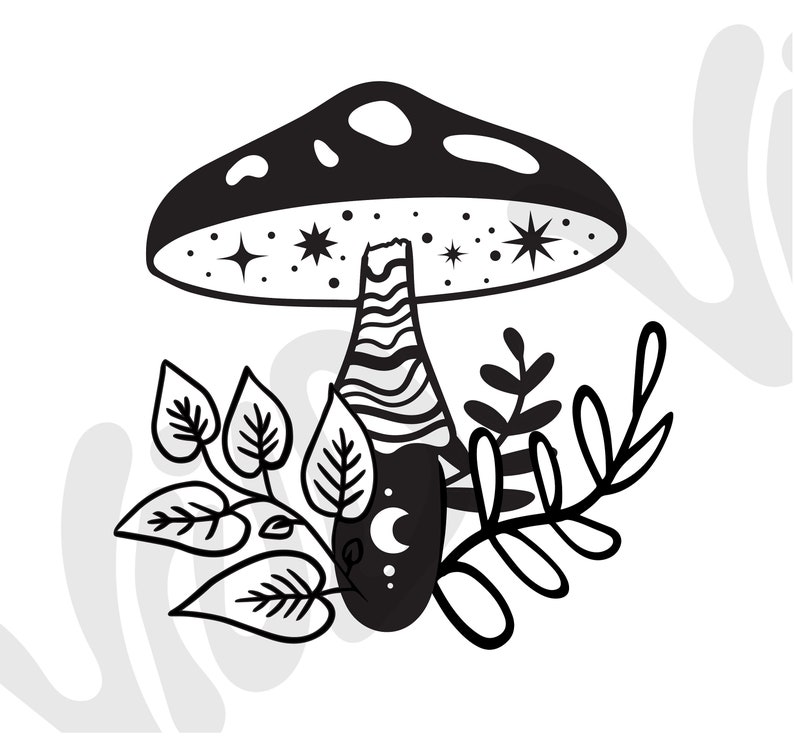 Mystical Mushroom SVG Bundle Magic Mushrooms PNG EPS - Etsy