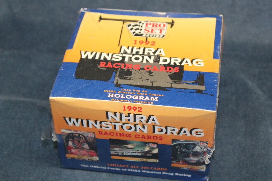 Pro Set Racing 1992 NHRA Winston Drag Racing Trading Cards Sealed Box ...