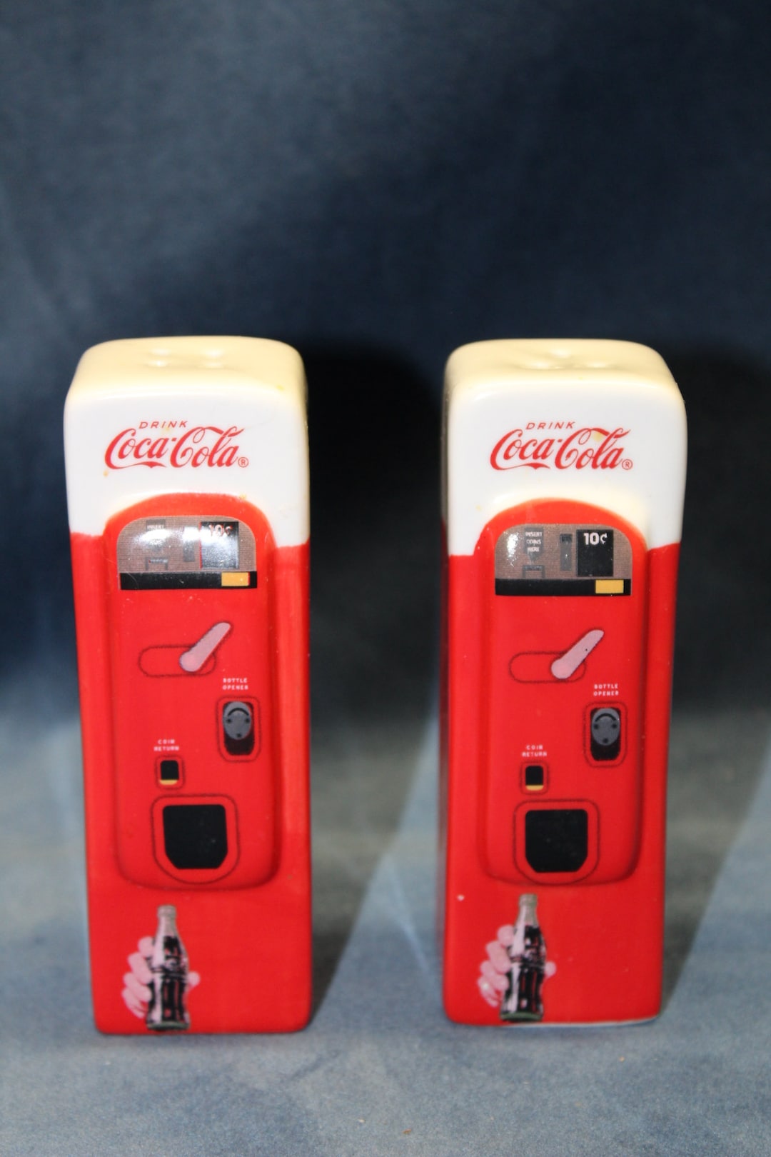 Coca Cola Coke Vintage Machine Shaped Salt and Pepper Shakers - Etsy