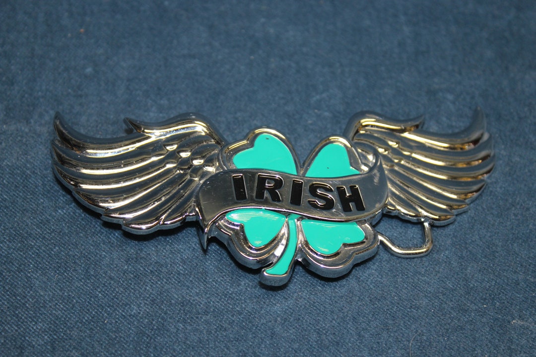 Collector Belt Buckets Irish Themed, Elvis Presley He Dared to Rock - Etsy