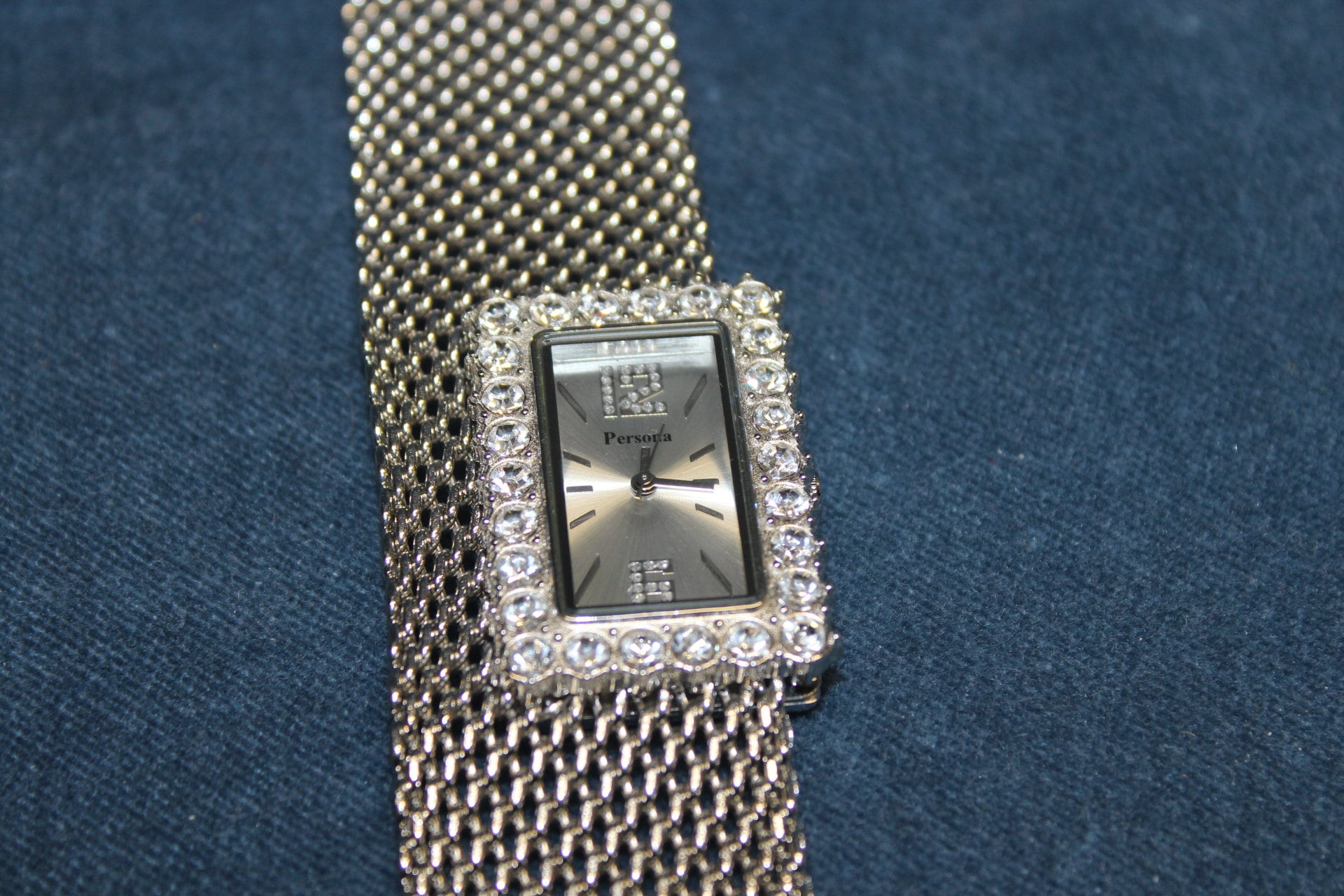Persona Rectangular Face Ladies Watch With 26 Cubic Zirconias - Etsy