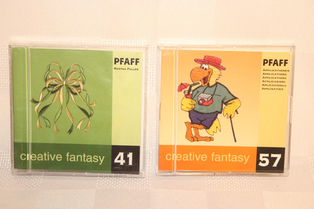 Pfaff Creative Fantasy Embroidery Memory Cards, Use With Pfaff Creative ...