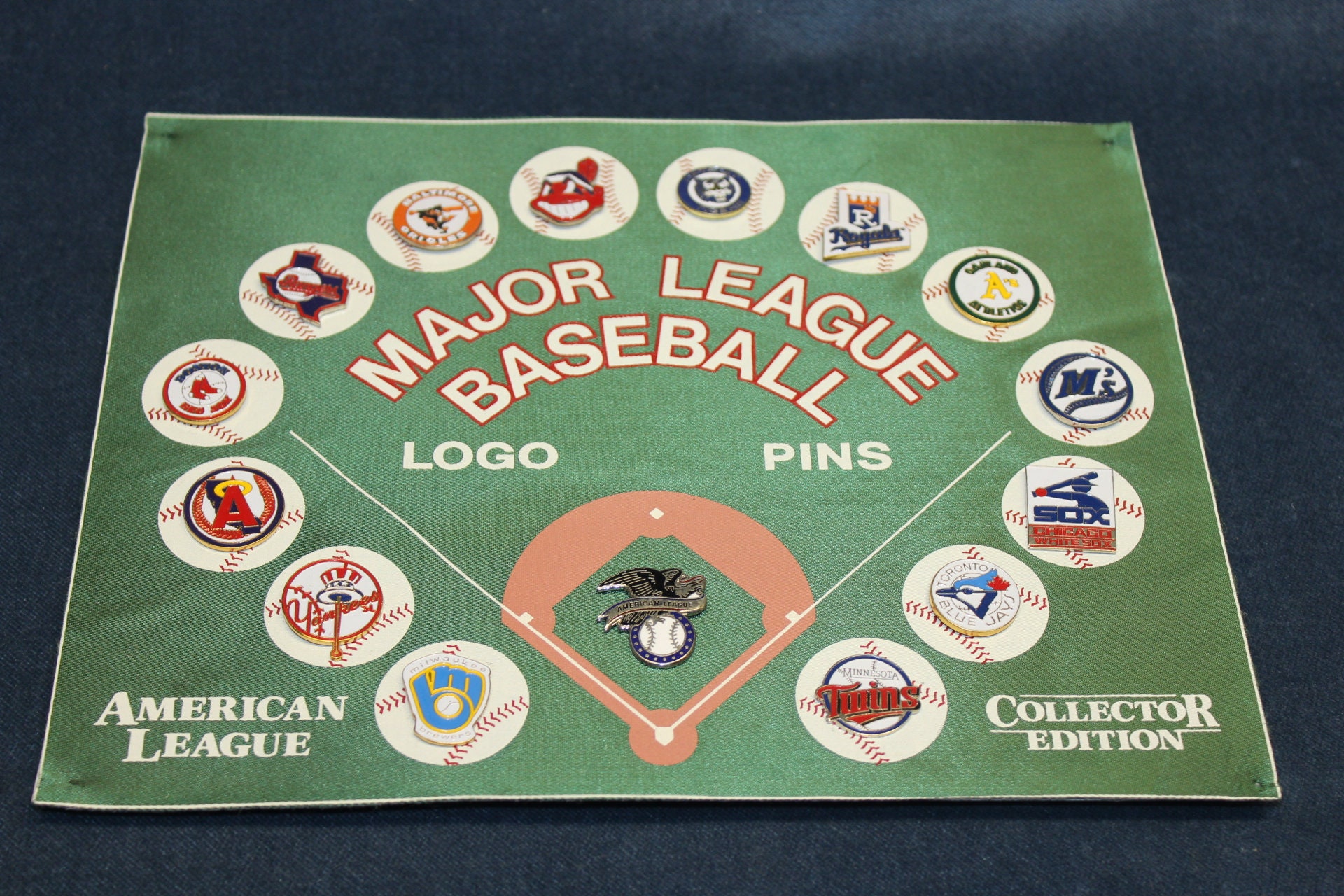 Vintage Major League Baseball MLB Logo Pins Collector Edition, Nice Set ...