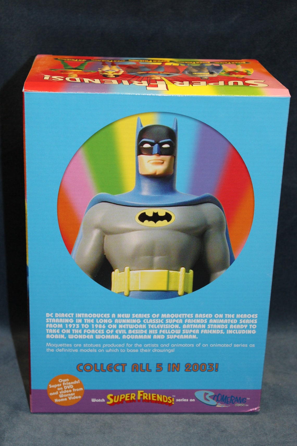 DC Comics Batman Maquette Super Friends Statue Retro Vintage 60 Batman ...