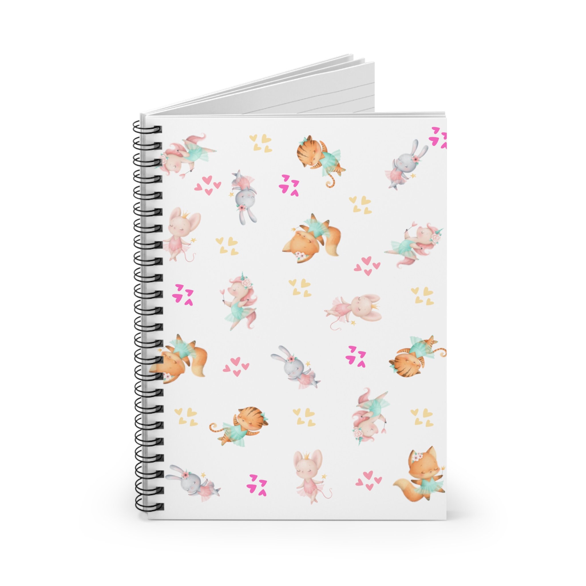Ballet Dancer Notebook Dance Class Ballet Journal Cute Animal Spiral ...