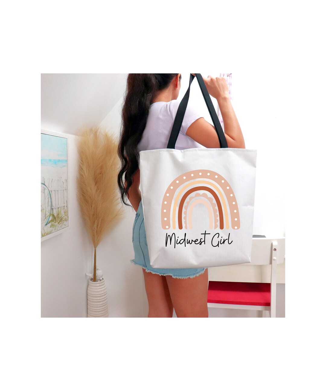 Midwest Girl, Girl Bag, Girl Tote, Girl Next Door, Rainbow Bag, Friend ...