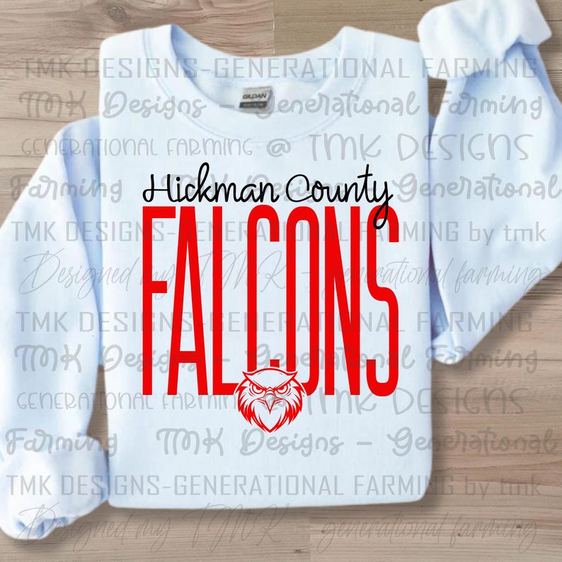 Falcon Hickman County Text -all of My Digital Designs Are Customizable ...