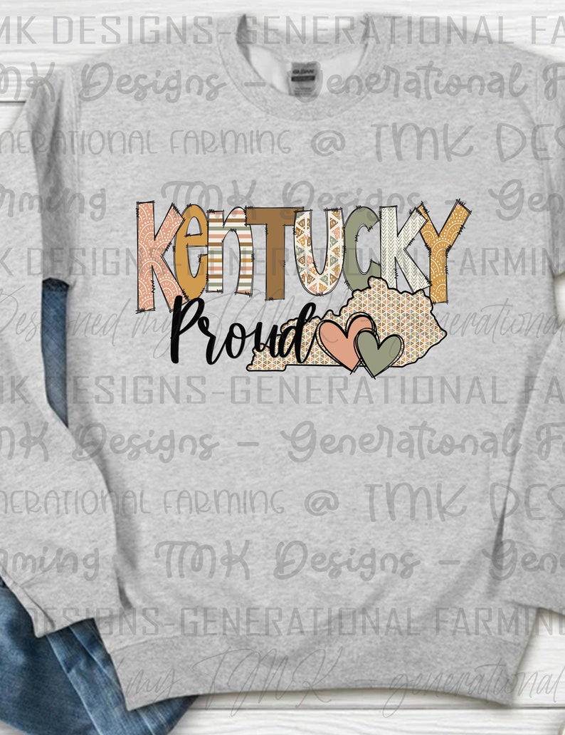 Kentucky Proud Neutral Colors PNG Format for Sublimation and Dtf ...