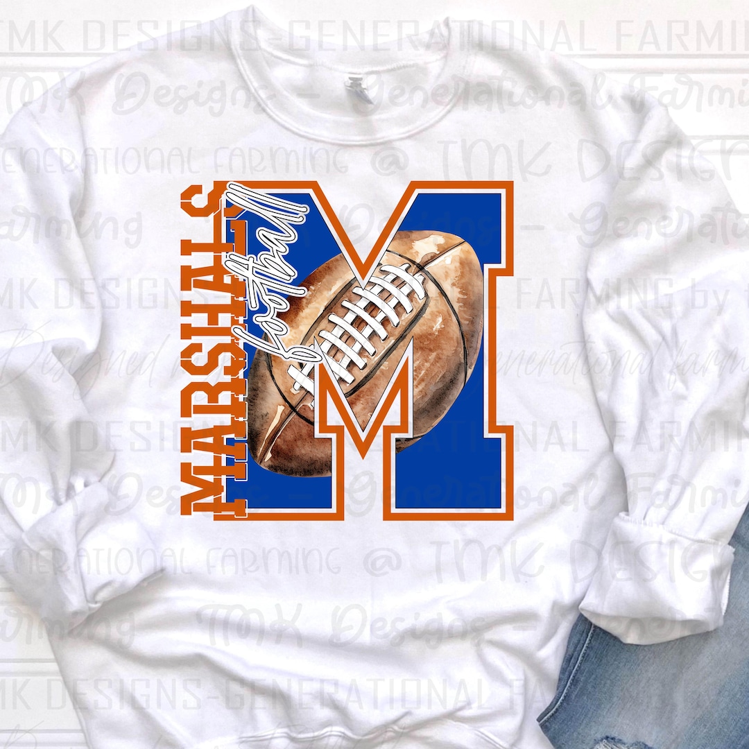 Marshall County M Football - Digital Designs Customizable School Name ...