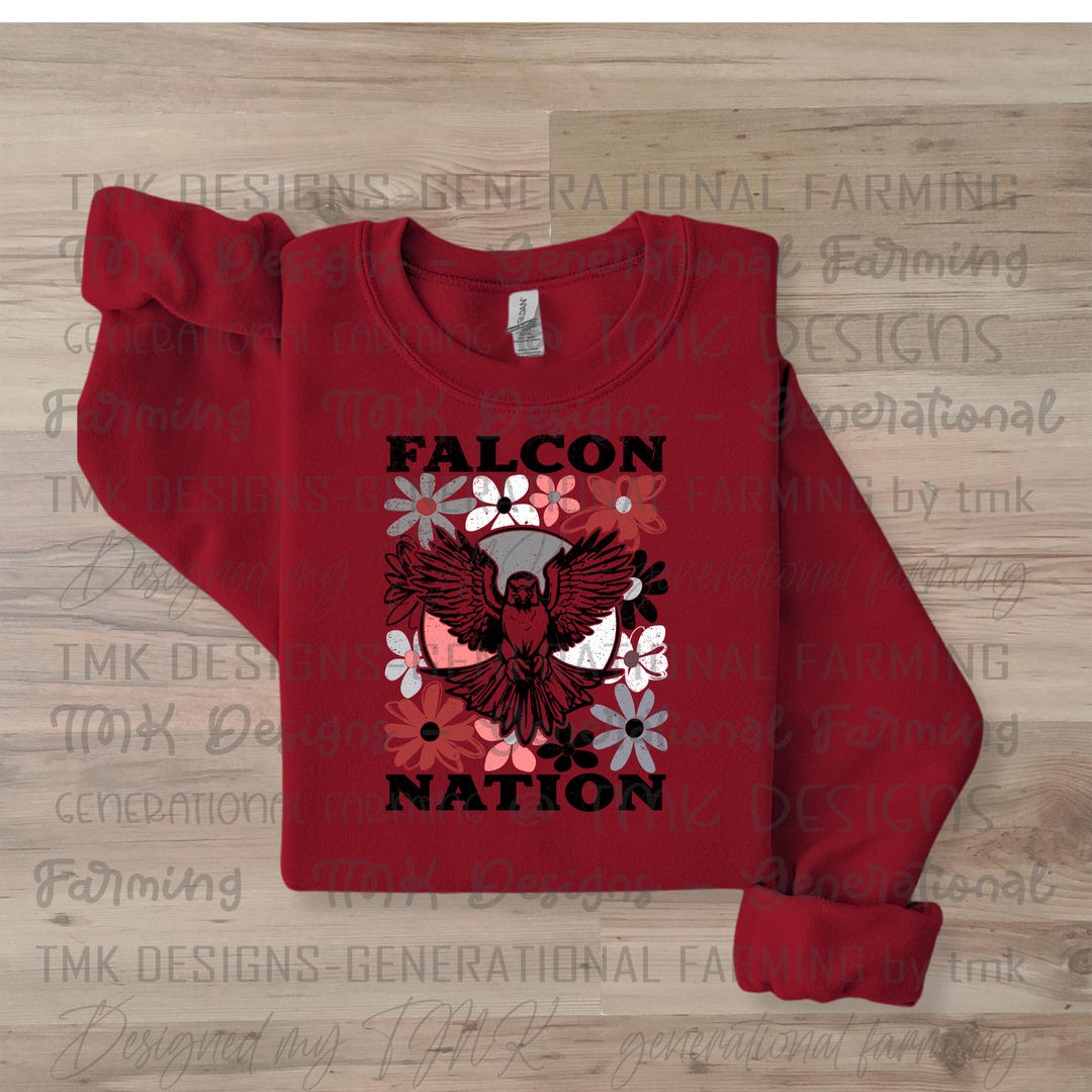 Falcon Flower Petal Design for Dtf or Sublimation Printing Customizable ...