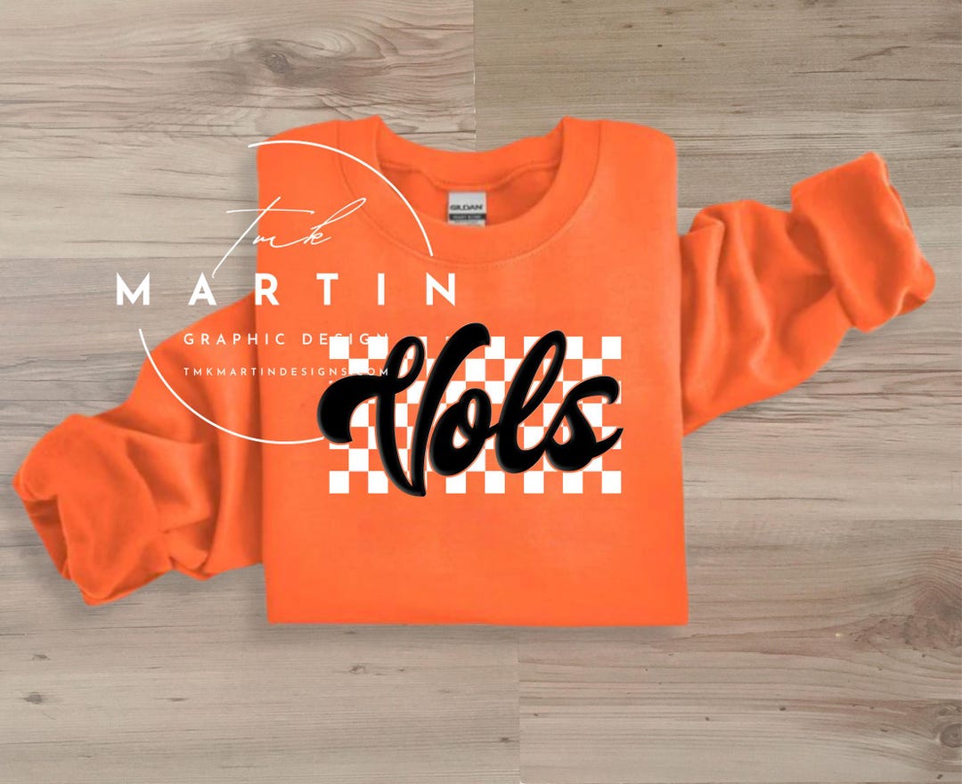 Vols Orange Checkered Design - PNG Digital Designs Customizable 12 ...