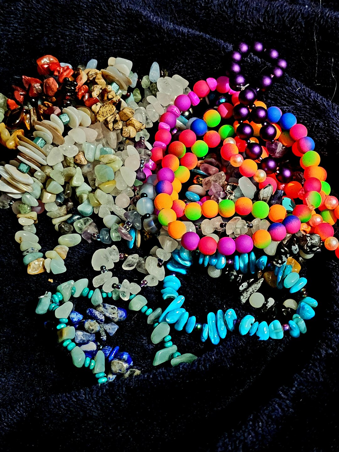 5 Random Bracelets, Gemstone and Fashion for One Price Gemstone ...