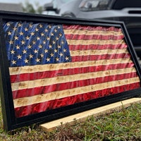 DIY Waving Wood American Flag - Digital Build Plans / Woodworking / How ...