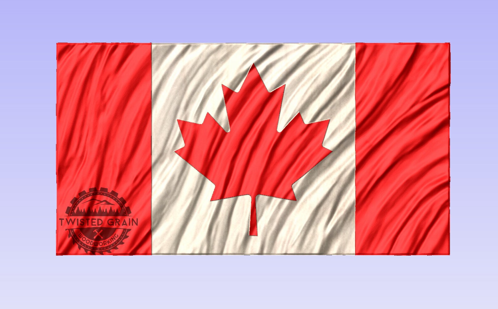 3D Cnc File Wavy Canadian Flag STL Model + Dxf, Eps, Svg, Ai Vectors - Etsy