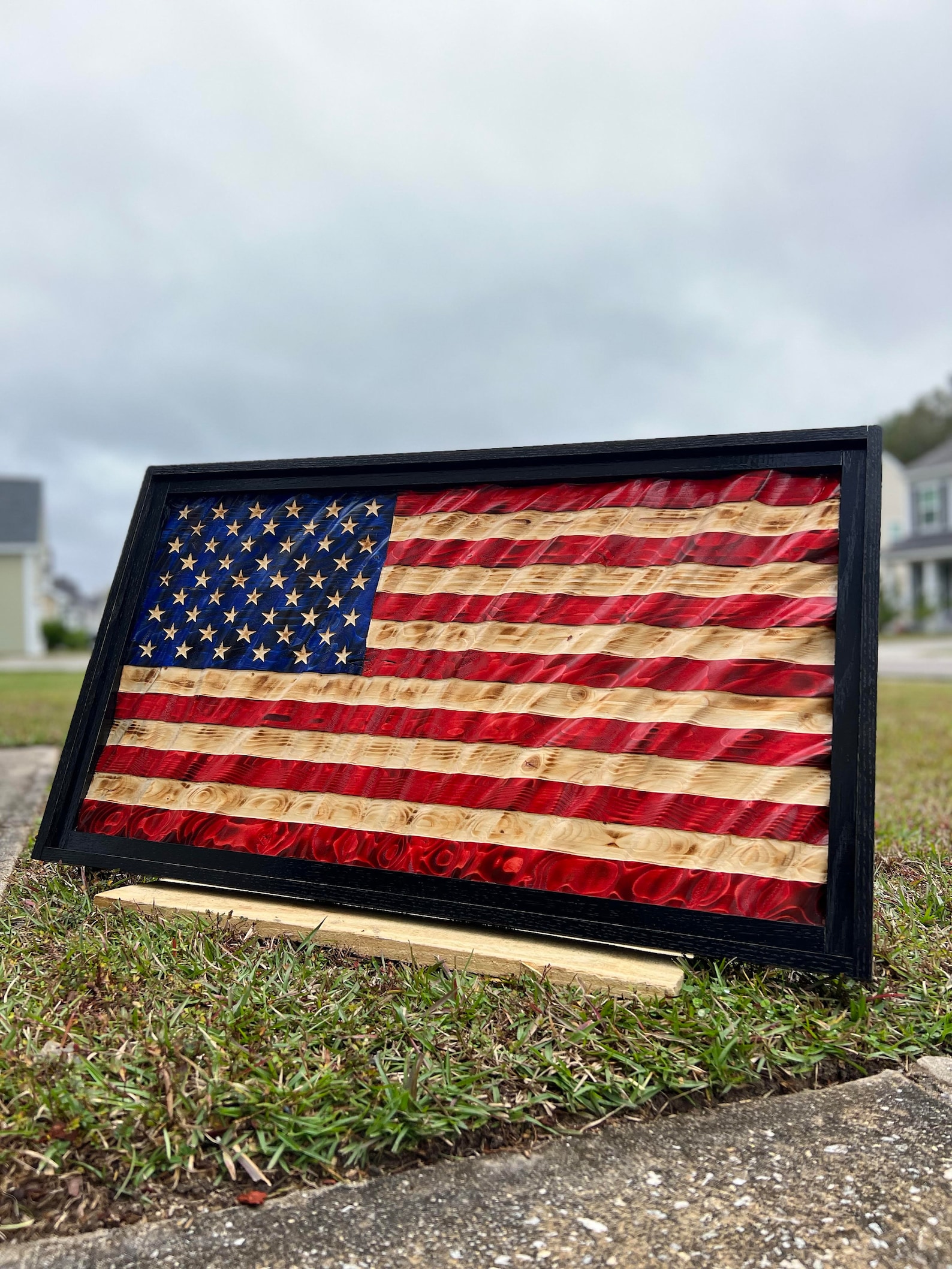 3D CNC File Old Glory Wavy Flag 3D .STL Dxf Ai Svg - Etsy
