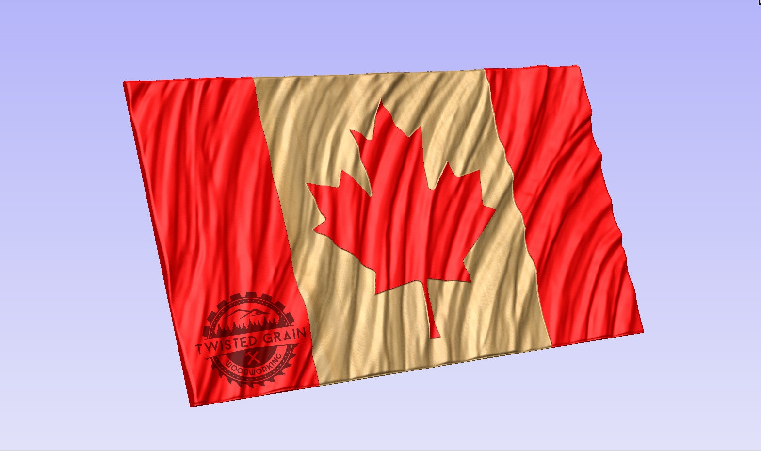 3D Cnc File Wavy Canadian Flag STL Model + Dxf, Eps, Svg, Ai Vectors - Etsy