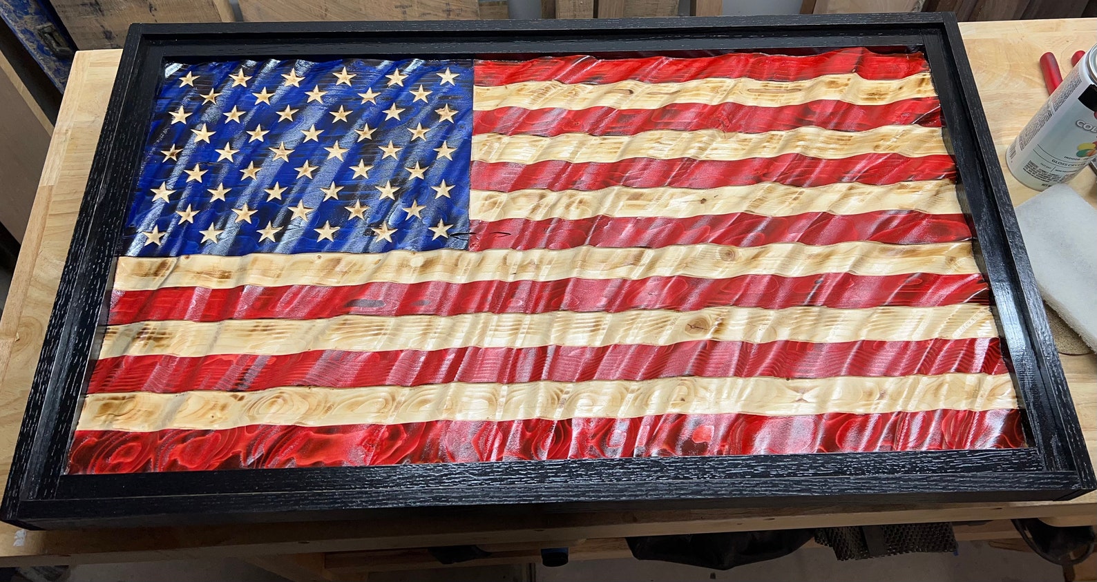 3D CNC File Old Glory Wavy Flag 3D .STL Dxf Ai Svg - Etsy